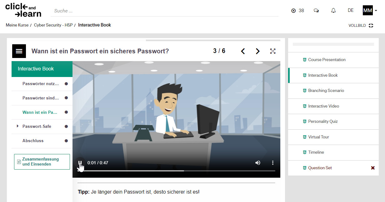 LMS eFront basic | e-Learning Plattform - clickandlearn